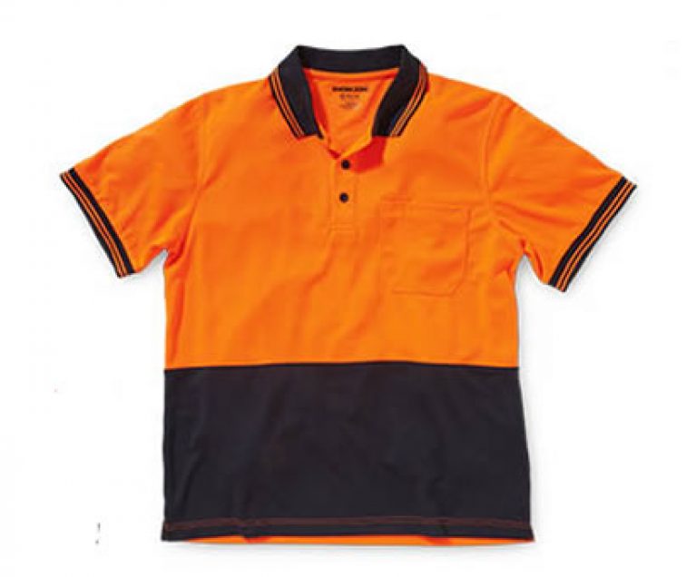 ALDI Mens Short & Long Sleeve Hi-Vis Polo Workwear $7.99